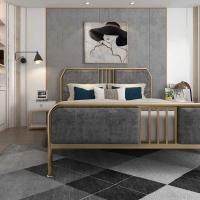 China Sophisticated Tufted Metal Bedroom Furniture Set with Display Stand and Bunk Bed for sale