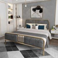 China Sophisticated Tufted Metal Bedroom Furniture Set with Display Stand and Bunk Bed for sale