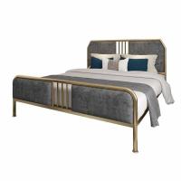 China Sophisticated Tufted Metal Bedroom Furniture Set with Display Stand and Bunk Bed for sale