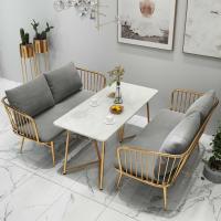 China Contemporary Design Style Luxury Coffee Table Set with PU Leather Cover Material for sale
