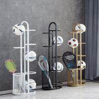 China Children Basket Ball Rack for Regular Size Basketballs and Exercise Ball Storage Stand for sale