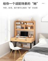 China ISO9001/ISO14001 Certified Work Desk with Storage Shelves Modern Home Office Essential for sale