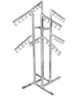 China Powder Coated Reception Desk Clothing Merchandising Display Racks for Department Store for sale