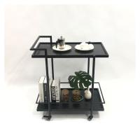 China Mail Packing N 3 Tier Steel Trolley Simple Design Foldable Mini Food Serving Hotel/Tea for sale