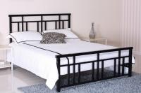 China Metal Bed Frame Single Home Furniture Bed with Certifications ISO9001 / ISO14001 for sale