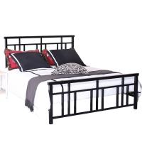 China Metal Bed Frame Single Home Furniture Bed with Certifications ISO9001 / ISO14001 for sale