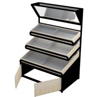 China LED Lighted Commercial Sectional Display Furniture for Fruit and Vegetable Showcase for sale