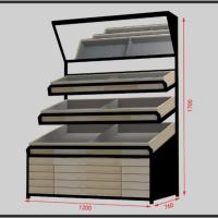China LED Lighted Commercial Sectional Display Furniture for Fruit and Vegetable Showcase for sale