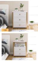 China 3 Drawer Gold Night Stand for Bedroom Cabinet and Drawers in Hospital Bedside Cabinet for sale