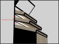 China LED Lighted Commercial Sectional Display Furniture for Fruit and Vegetable Showcase for sale