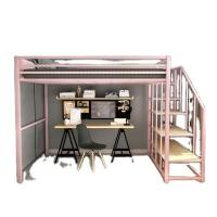 China 1800*1800*2000 School Furniture Children Bed with Desk and Loft Wooden Bunk Bed for sale