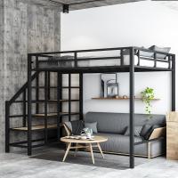 China 1800*1800*2000 School Furniture Children Bed with Desk and Loft Wooden Bunk Bed for sale