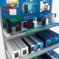 China Branding and Product Pricing Display Racks Cellphone End Cap Display Stand Shelves for sale