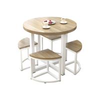 China Wire Trunking Round Conference Meeting Room Table in Wood Style PANEL for SOHO Office for sale