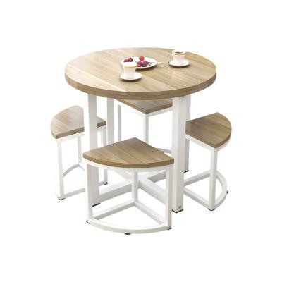 China Wire Trunking Round Conference Meeting Room Table in Wood Style PANEL for SOHO Office for sale