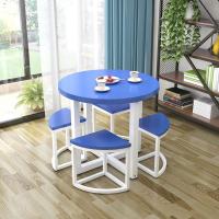 China Wire Trunking Round Conference Meeting Room Table in Wood Style PANEL for SOHO Office for sale