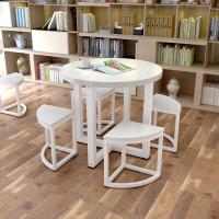 China Wire Trunking Round Conference Meeting Room Table in Wood Style PANEL for SOHO Office for sale
