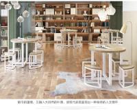 China Wire Trunking Round Conference Meeting Room Table in Wood Style PANEL for SOHO Office for sale