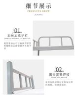 China 1800*1800*2000 Size Bunk Style Metal Double Deck Bed for Dormitory Bedroom Furniture for sale