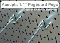 China Retail Shops Galvanized Metal Pegboard Panel 32in x 16in Perfect for Organizing Tools for sale