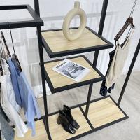 China Metallic Children's Apparel Racks with Shoe Shelves 300KG Capacity Durable and Sturdy for sale