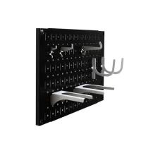 China Custom Size Accepted Black Metal Pegboard Tool Board Panel for Garden Tools Wall Rack for sale
