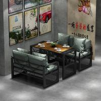 China Livingroom Furniture Wood Style PANEL Coffee Tea Sets Metal Table Set Industrial for sale