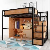 China Mail Packing N Full Loft Bed with Desk Cabinet and Lockers for sale