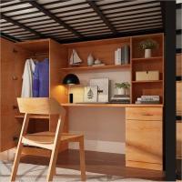China Mail Packing N Full Loft Bed with Desk Cabinet and Lockers for sale