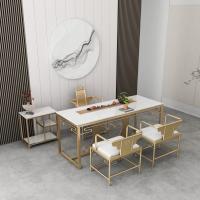 China Furniture Imported Style Tea Room Coffee Table with PU Leather Cover Material for sale