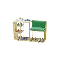 China Portable Living Room Furniture Metal Shoe Rack with Modern Design and Wire Storage for sale