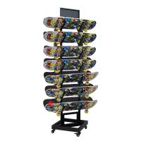 China Customized Reception Desk Skateboard Surfboard Bike Wall Rack for Display and Storage for sale