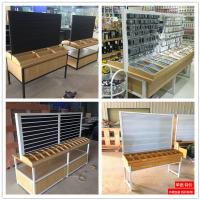 China Divided Storage Stand Box for Custom Display Stand Modern Miniso Wood Display Rack for sale