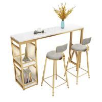 China Home Mini Bar Table Coffee Table Set with Chair and Contemporary White Marble Design for sale