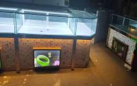 China Custom Logo Commercial Sectional Furniture with Glass Display Cabinet and LED Lights for sale