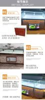 China Custom Logo Commercial Sectional Furniture with Glass Display Cabinet and LED Lights for sale