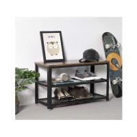 China Mail Packing Shoe Storage Bench with White Finish and Wooden Shoe Rack for sale