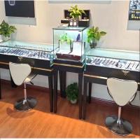 China Eco-friendly Single Cosmetic Display Stand with 3D LED Light Base and Acrylic Material for sale