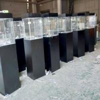 China Eco-friendly Single Cosmetic Display Stand with 3D LED Light Base and Acrylic Material for sale