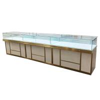China Commercial Sectional Display Furniture with LED Lights Glass Cabinet Display Showcase for sale