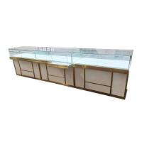China Commercial Sectional Display Furniture with LED Lights Glass Cabinet Display Showcase for sale
