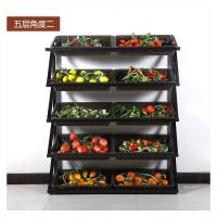 China Supermarket Exhibition Wooden Fruit and Vegetable Storage Rack with Customized Design for sale
