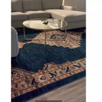 China Living Room Furniture PU Leather Cover Material Round Glass Coffee Table Modern Design for sale