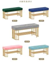 China Metal Living Room Furniture Sofa Ottoman and Velvet Stools for Shoe Organization for sale