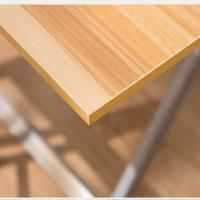 China Stylish PU Leather Covered Modern Outdoor Foldable Walnut Dining Folding Table for sale