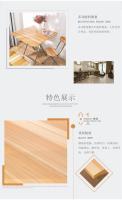 China Stylish PU Leather Covered Modern Outdoor Foldable Walnut Dining Folding Table for sale