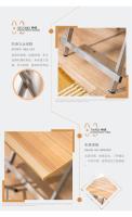China Stylish PU Leather Covered Modern Outdoor Foldable Walnut Dining Folding Table for sale