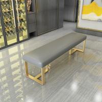 China Living Room Furniture Golden Design Sofa Stool and Velvet Ottoman Bench in 1800*1800*2000 for sale