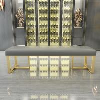 China Living Room Furniture Golden Design Sofa Stool and Velvet Ottoman Bench in 1800*1800*2000 for sale