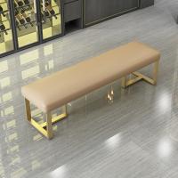 China Living Room Furniture Golden Design Sofa Stool and Velvet Ottoman Bench in 1800*1800*2000 for sale